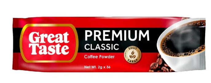 G - Great Taste Premium Classic Coffee Powder Sticks 36x2g – Fresh and ...