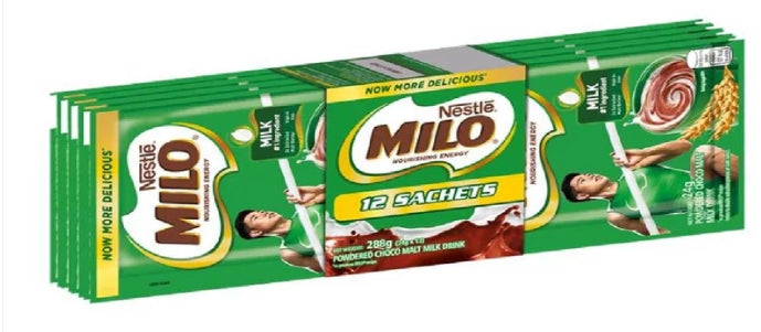 G - Milo Powdered Choco Malt Milk Drink 12x24g – Fresh and Green