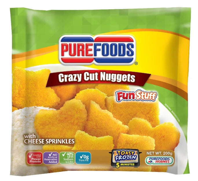 G - Purefoods Chicken Nuggets FunStuff Crazy Cut Cheese Sprinkl 200g ...
