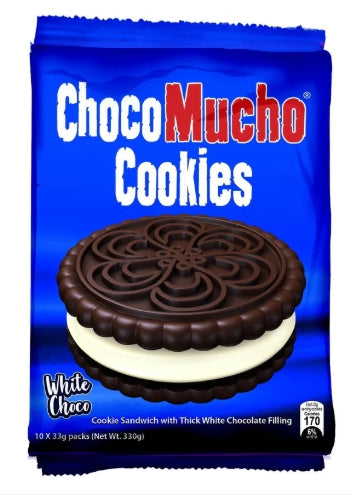 G - Choco Mucho Cookie Sandwich White Choco 10x33g – Fresh and Green