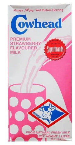 G - Cowhead Premium Strawberry Flavoured Milk UHT 1L – Fresh and Green