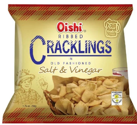 G - Oishi Ribbed Cracklings Salt & Vinegar 50g – Fresh and Green