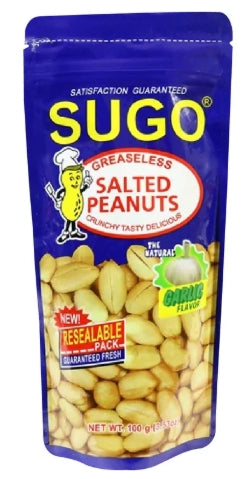 G - Sugo Greaseless Salted Peanuts Garlic 100g – Fresh and Green