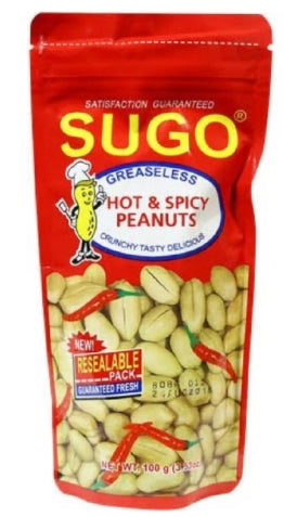 G - Sugo Greaseless Hot & Spicy Peanuts 100g – Fresh and Green