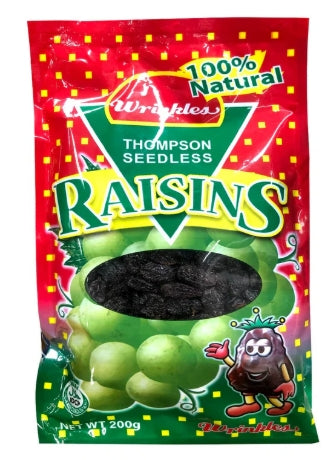 G - Wrinkles Thompson Seedless Raisins Pouch 200g – Fresh and Green