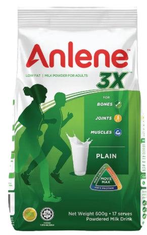 G - Anlene 3x Low Fat Milk Powder for Adults Plain 600g – Fresh and Green