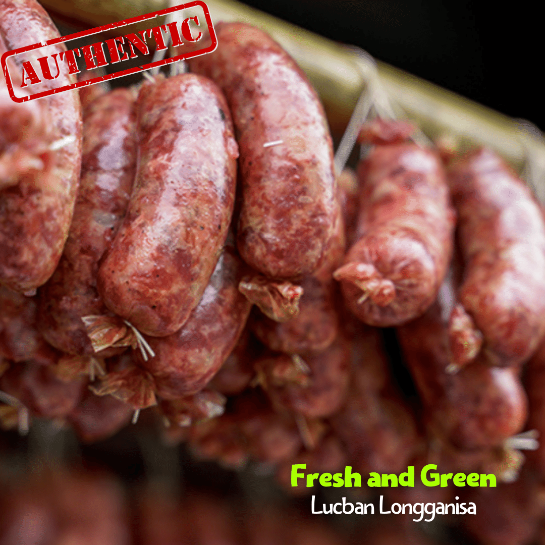 Pork - Authentic Lucban Longganisa (12pcs/pack) – Fresh and Green